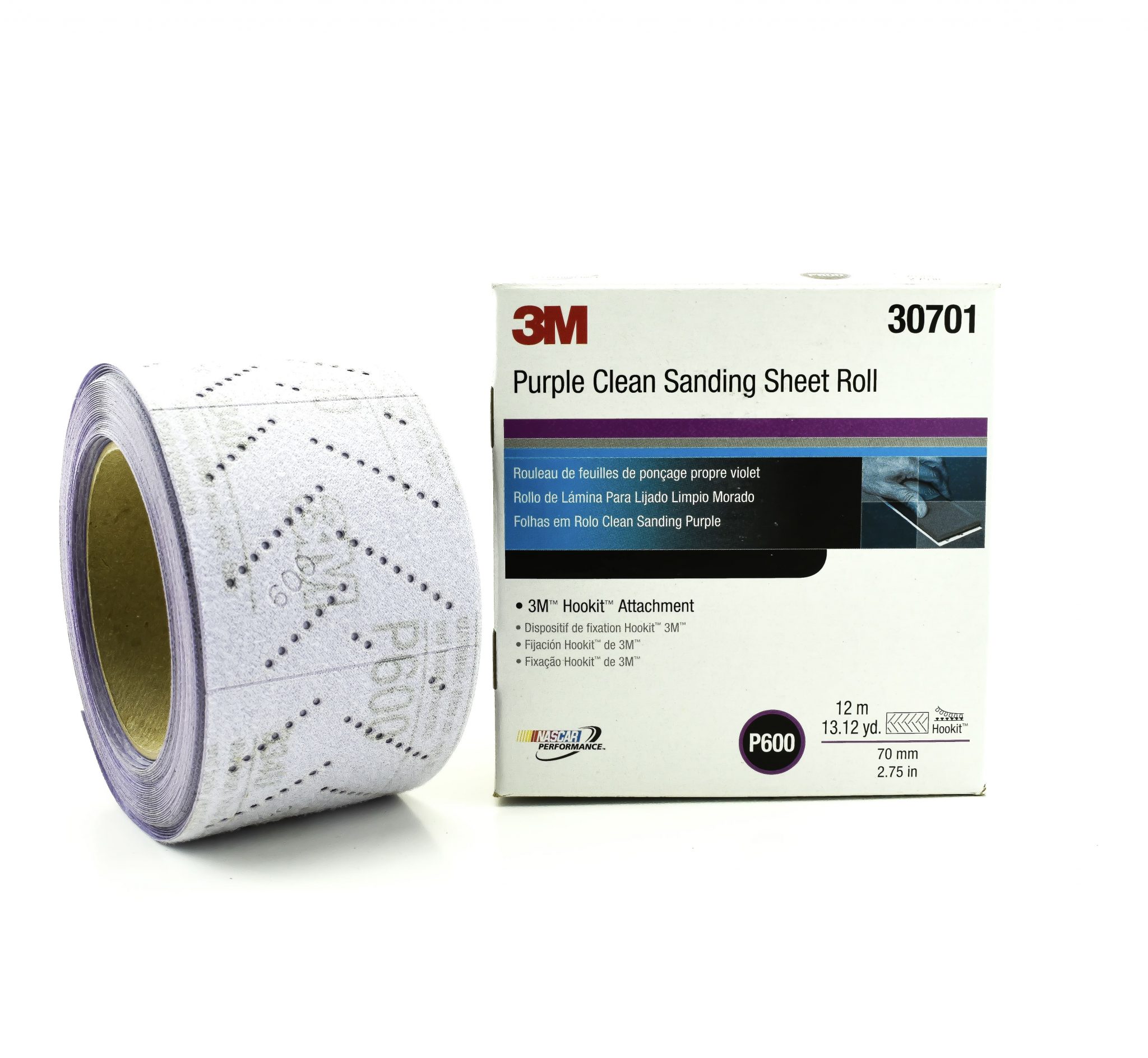 Dicema: 3M™ Hookit™ Purple Clean Sanding Rollo 334U, 30701, grano 600.