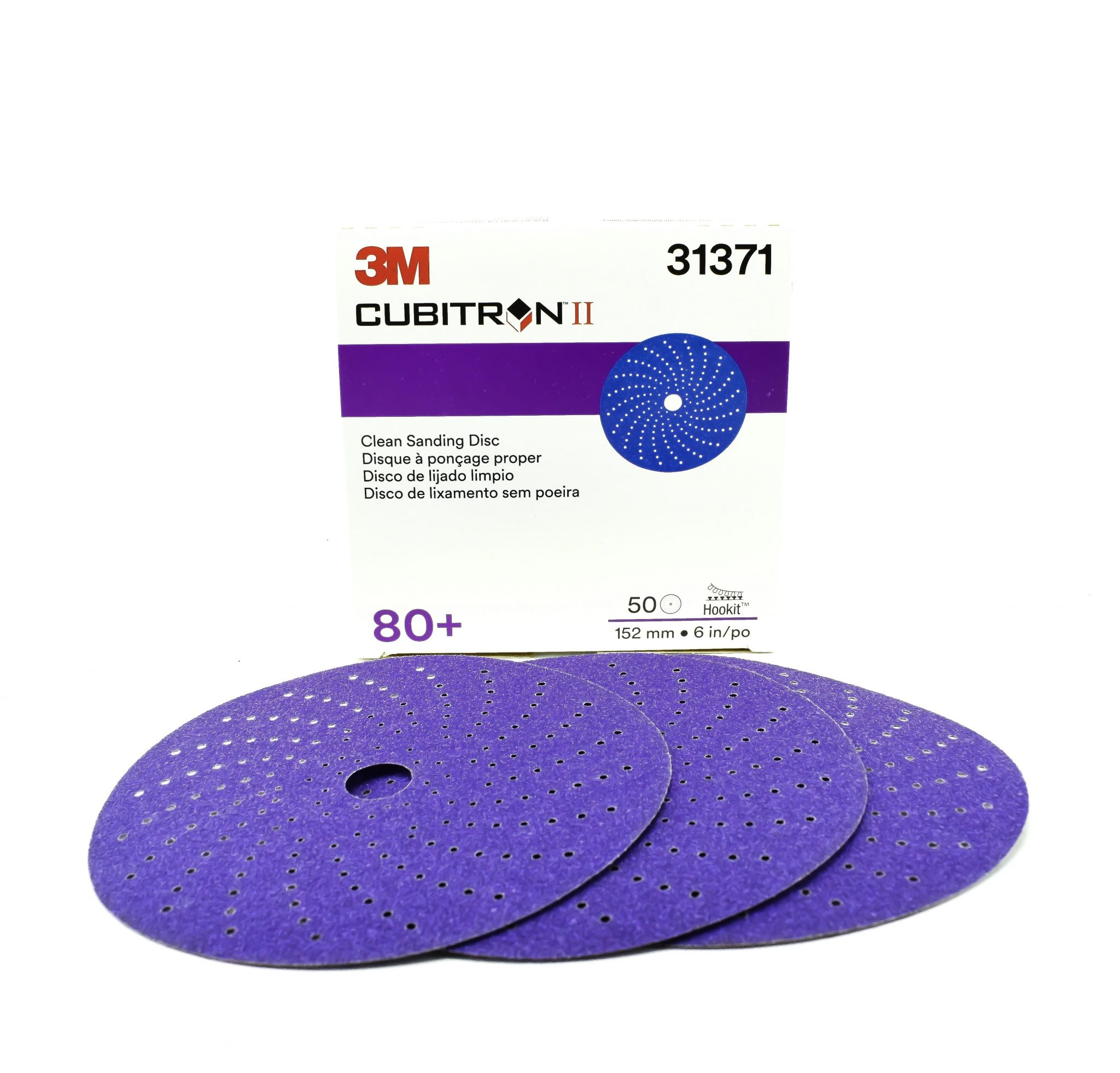 Dicema: 3M® Cubitron™ II Hookit™ Disco Abrasivo 737U 80+ de 6” No. 31371