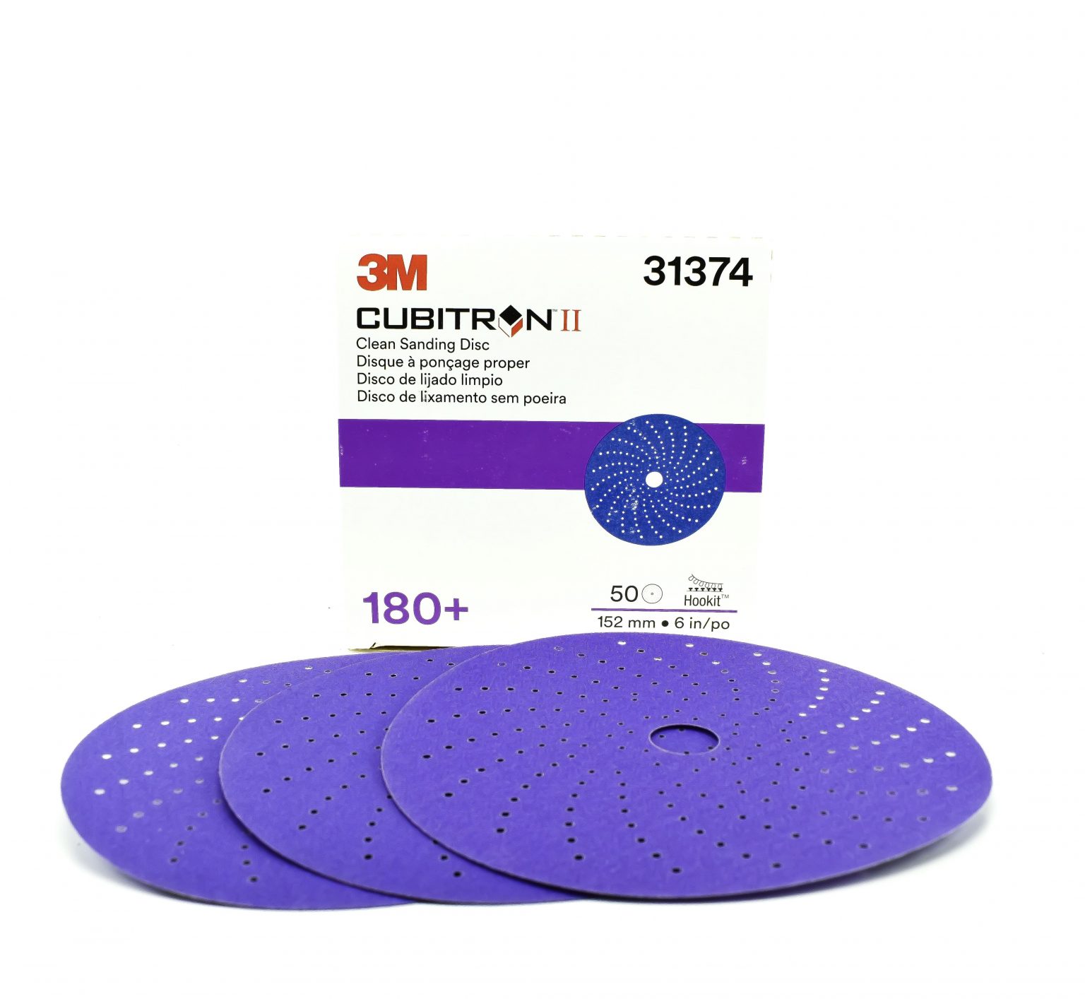 Dicema: 3M® Cubitron™ II Hookit™ Disco Abrasivo 737U 180+ de 6” No. 31374