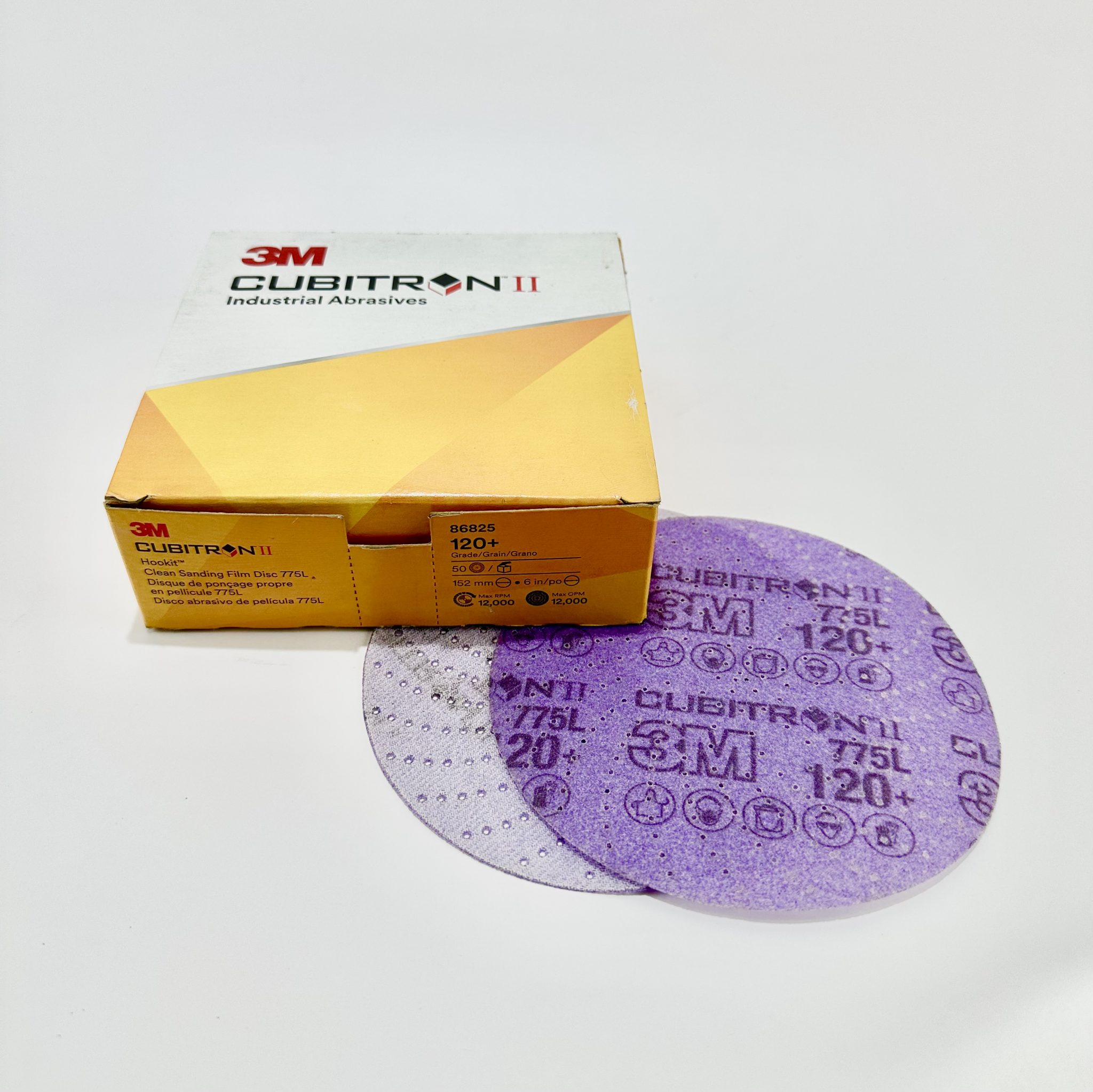 Dicema: 3M™ Cubitron™ II Hookit™ Disco Clean Sanding con Respaldo de ...