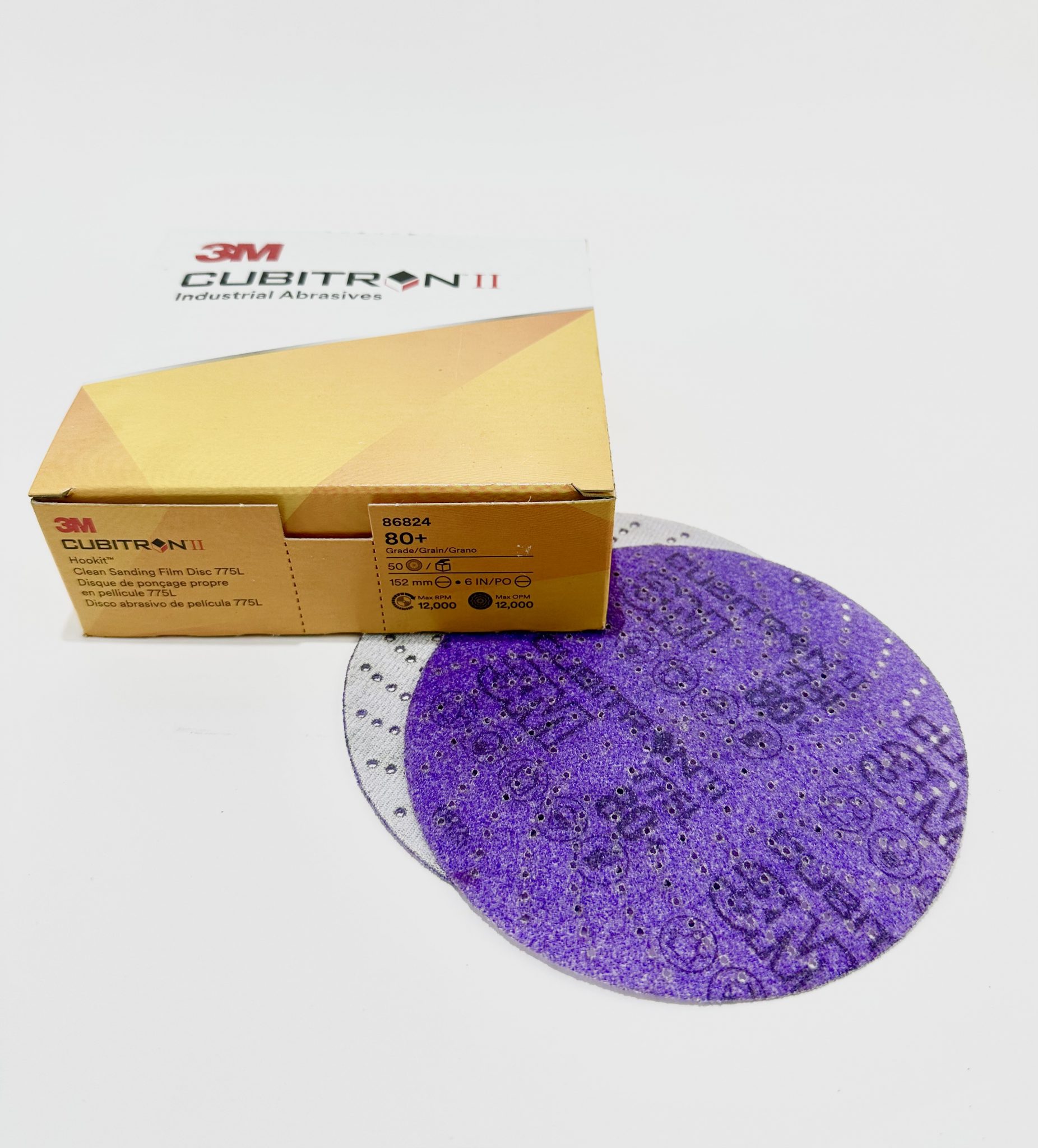 Dicema: 3M™ Cubitron™ II Hookit™ Disco Clean Sanding con Respaldo de ...